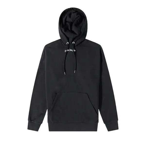 Palm Angels Logo Hoodie - Black