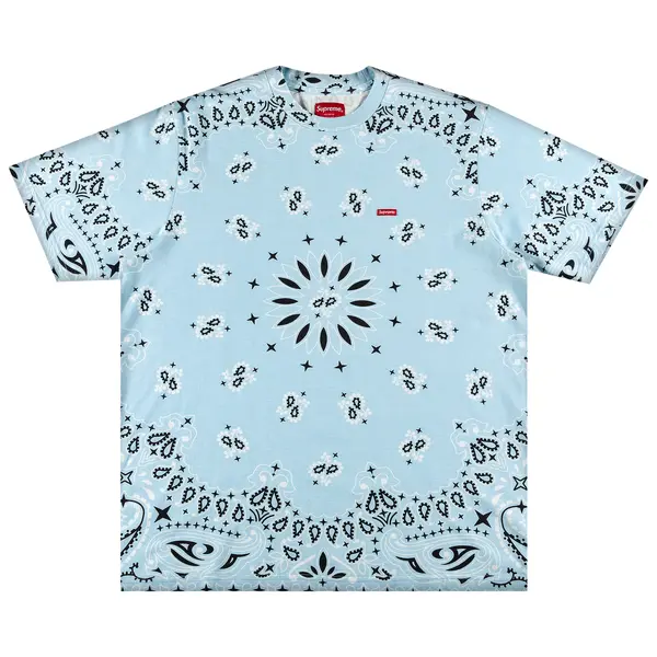 Supreme Small Box Tee 'light Bandana - Blue