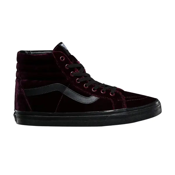 VANS Sk8-hi Re-issue Velvet High-top Sneakers - Black