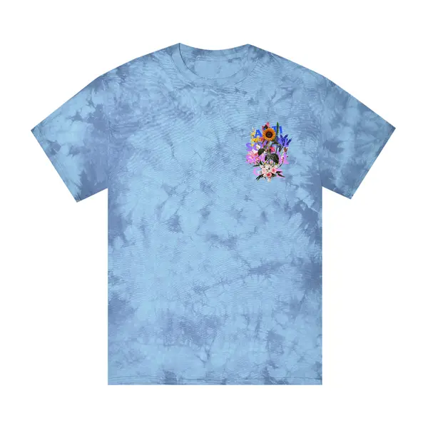 ANTI SOCIAL SOCIAL CLUB Bouquet For The Old Days Tie Dye Tee - Blue