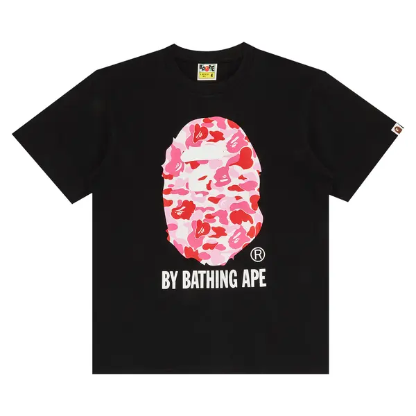 A BATHING APE Abc Camo Tee /pink - Black