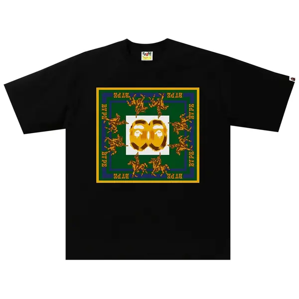 A BATHING APE Double Ape Head Rlx Tee - Black