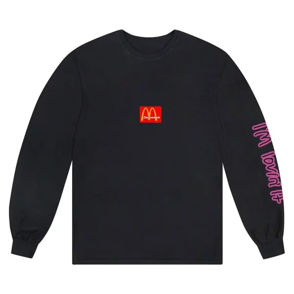 TRAVIS SCOTT X Mcdonald's Action Figure Long-sleeve T-shirt - Black