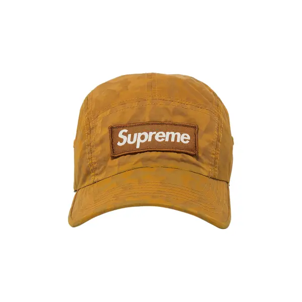 Supreme Overdyed Camo Nylon Camp Cap - Orange