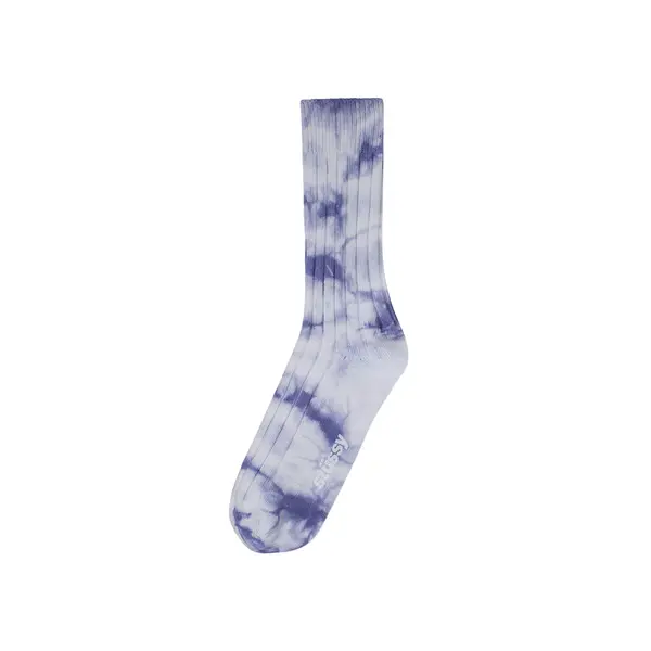 StÜssy Dyed Ribbed Crew Socks - Purple