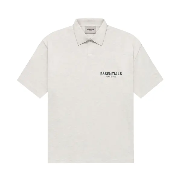 Fear Of God Short-sleeve Polo 'light Heather Oatmeal - Cream