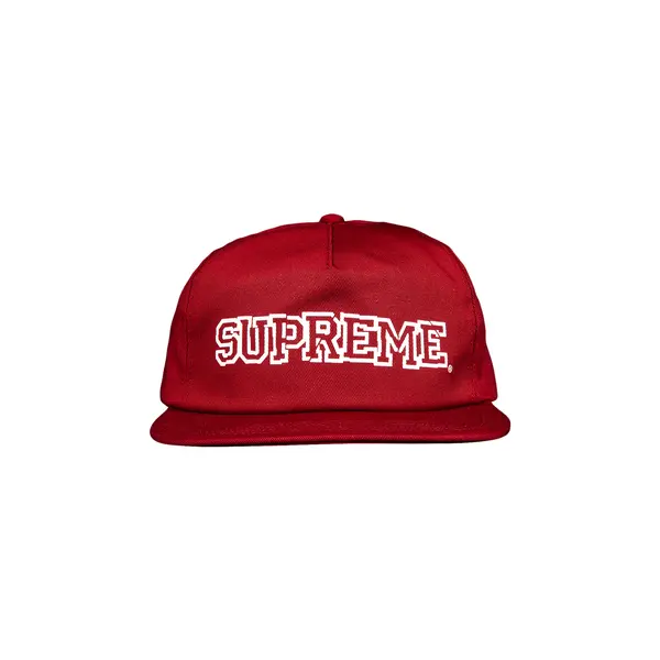 Supreme Shattered Logo 5-panel Cap - Red
