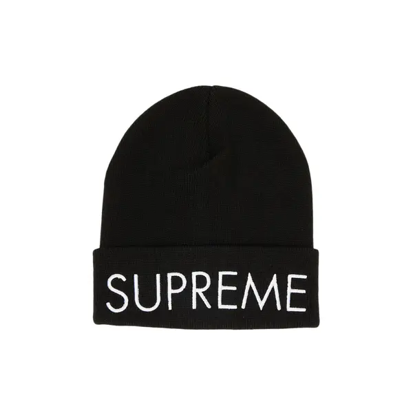 Supreme Capital Beanie - Black