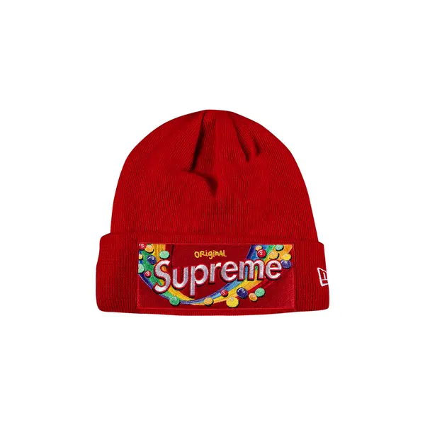 Supreme X Skittles X New Era Beanie - Red