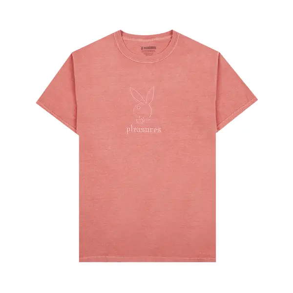 PLEASURES X Playboy Entertainment Pigment Dye T-shirt - Red