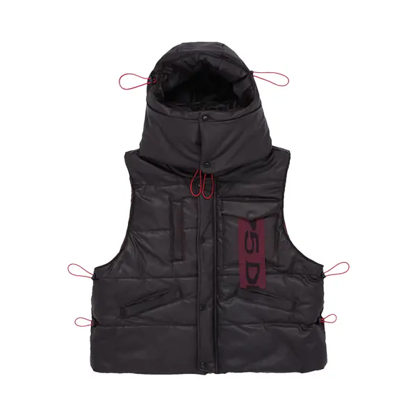 SP5DER Hooded Puffer Vest