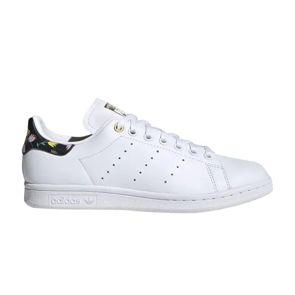 Adidas Stan Smith Floral Pattern Sneakers - White