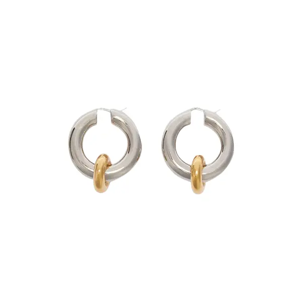 JIL SANDER Embrace Earrings /gold