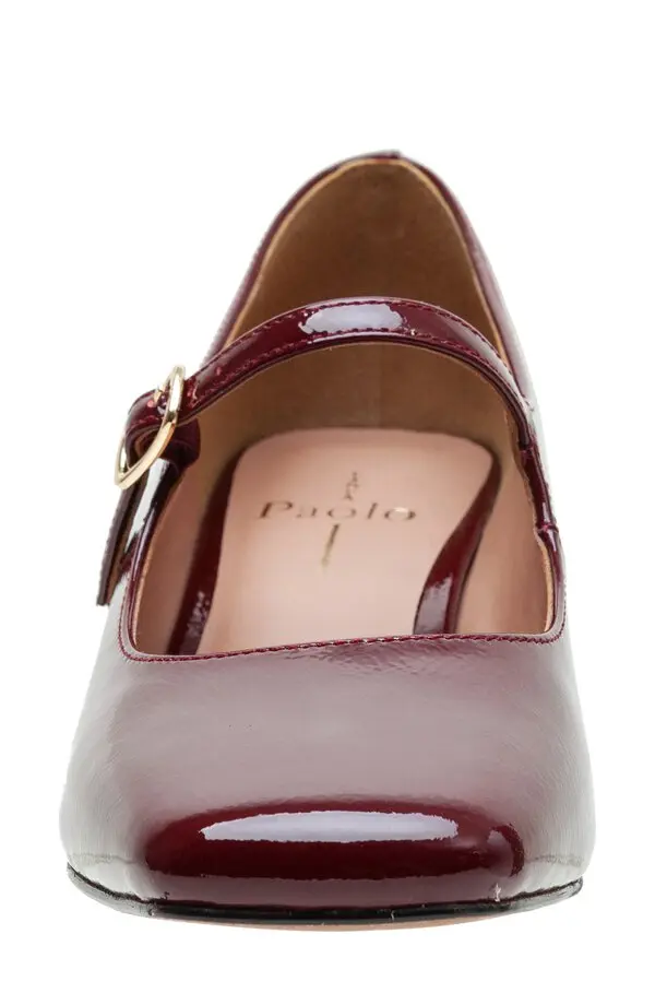 Linea Paolo Monroe Block Heel Mary Jane - Burgundy