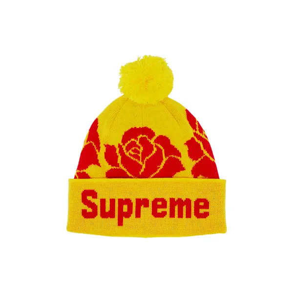 Supreme Rose Beanie - Yellow