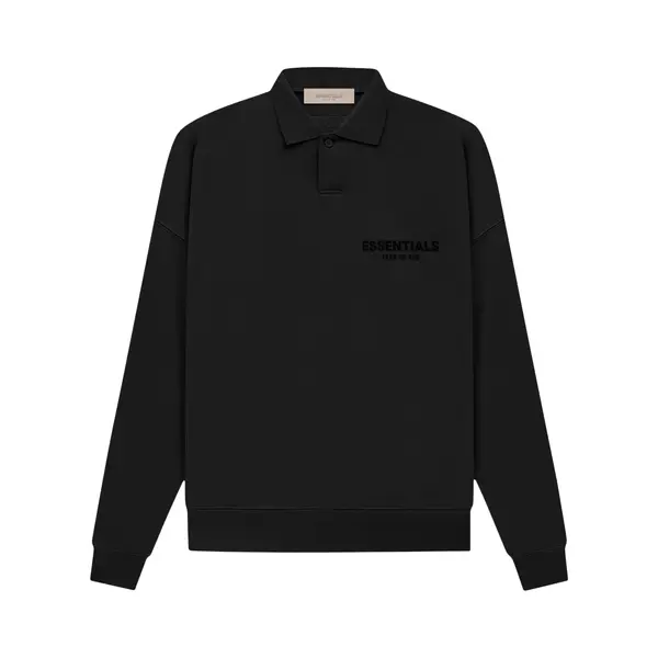 Fear Of God Long-sleeve Polo - Black
