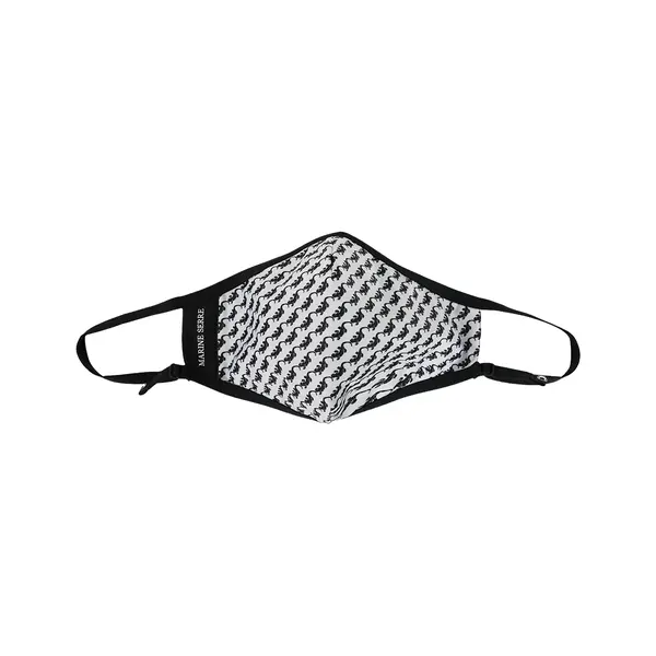 MARINE SERRE Gecko Jacquard Face Mask - White