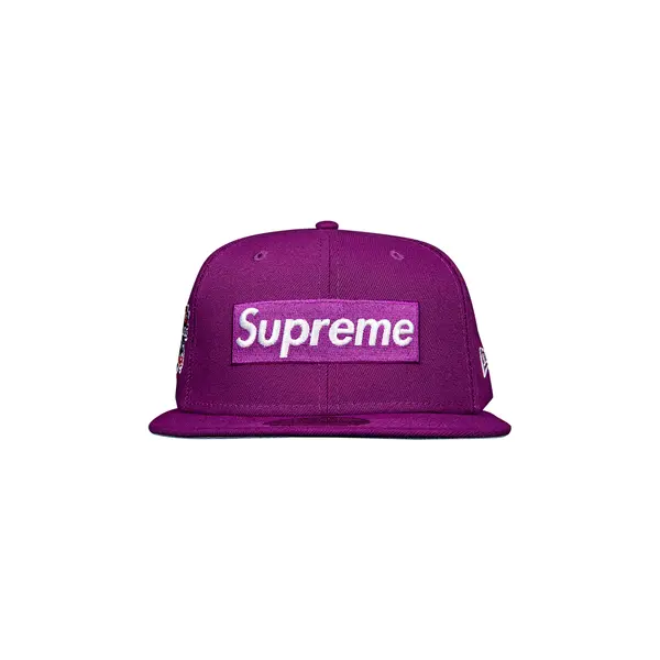 Supreme No Comp Box Logo New Era Cap - Purple | Editorialist