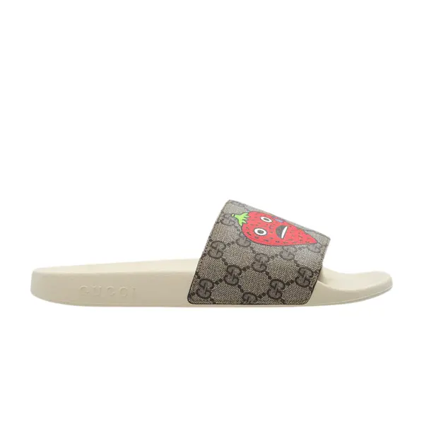 Gucci Pablo Delcielo X Gg Supreme Slide - Brown