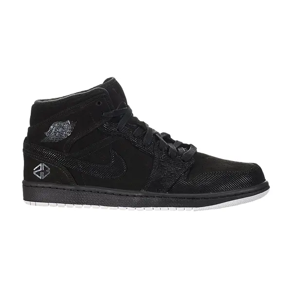 JORDAN 1 Mid 'suit And Sneakers' High-top Sneakers - Black