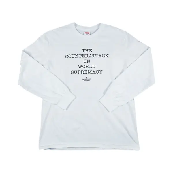 Supreme X Undercover X Public Enemy Counterattack Long-sleeve T-shirt - White
