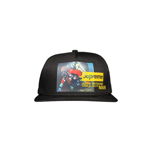 Supreme X Junya Watanabe X Comme Des Garçons Nature 5-panel Cap - Black