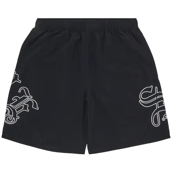 Supreme Old English Nylon Shorts - Black