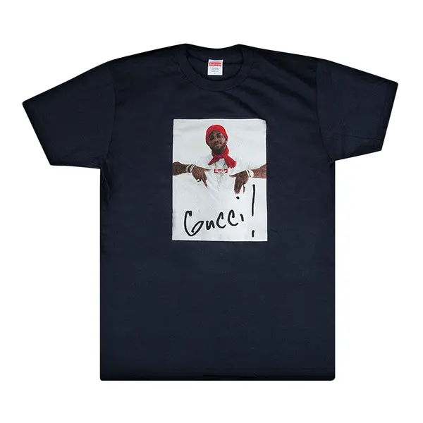 Supreme Gucci Mane Tee 'navy - Blue