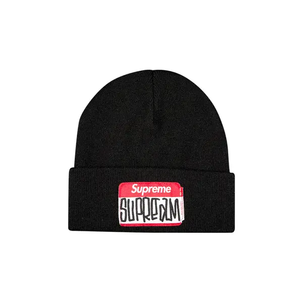 Supreme Gonz Nametag Beanie - Black