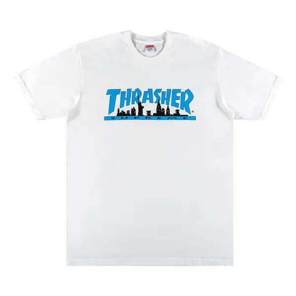 Supreme X Thrasher Skyline Tee - White