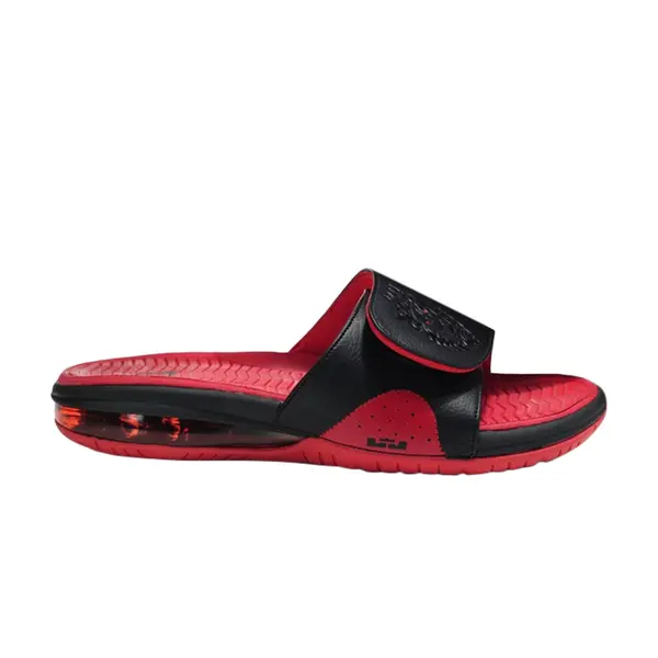 COPY - nike air lebron slide red and black Nike Air Lebron Slide 3 Elite, Laser Crimson/Black, Mens  main image 2