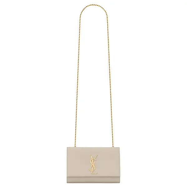 Saint Laurent Kate Small Chain Bag - White