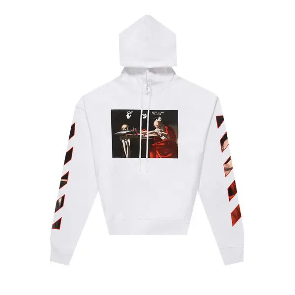 Off-White Caravaggio Print Hooded Sweatshirt