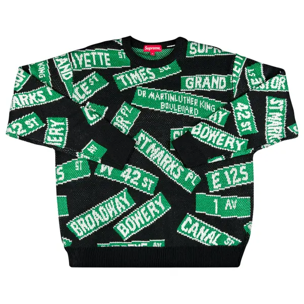 Supreme Street Signs Pullover
