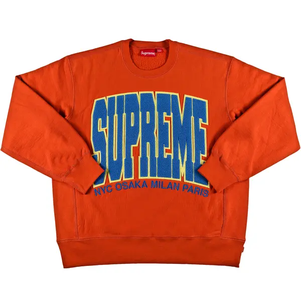 Supreme Cities Arc Crewneck - Orange