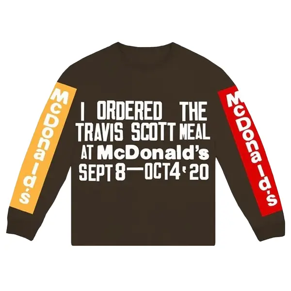 TRAVIS SCOTT Cactus Jack X Cactus Plant Flea Market Souvenir Long-sleeve T-shirt - Brown