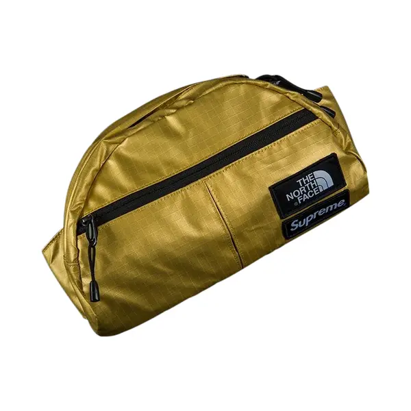 Supreme X The North Face Metallic Roo Ii Lumbar Pack - Gold