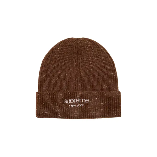 Supreme Rainbow Speckle Beanie - Brown