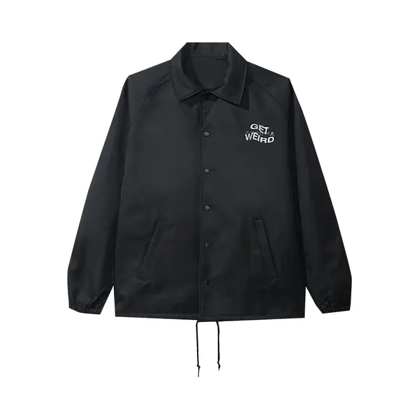 ANTI SOCIAL SOCIAL CLUB X Mastermind Get Weird Coach Jacket - Black