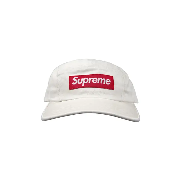 Supreme Washed Chino Twill Camp Cap - White