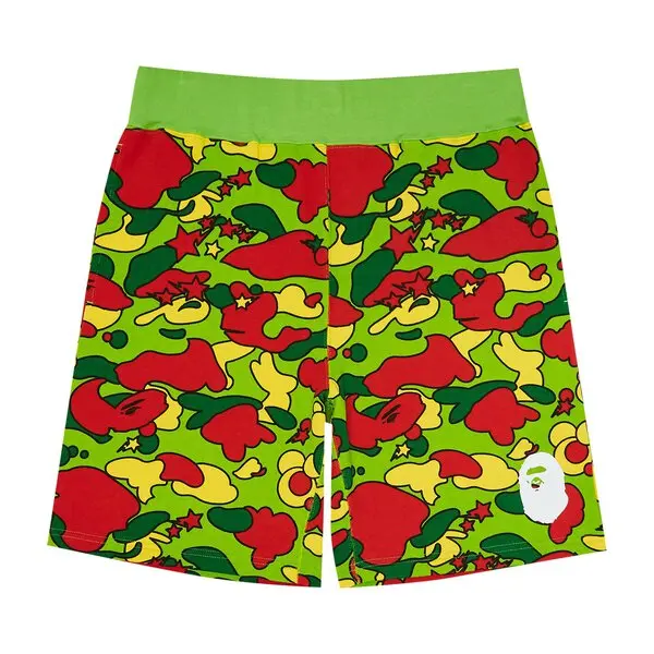 A BATHING APE Camo Sweat Shorts