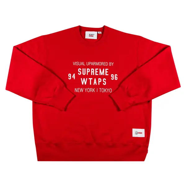 Supreme X Wtaps Crewneck - Red