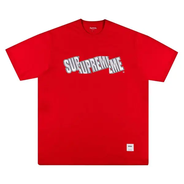 Supreme Cut Logo Short-sleeve Top - Red