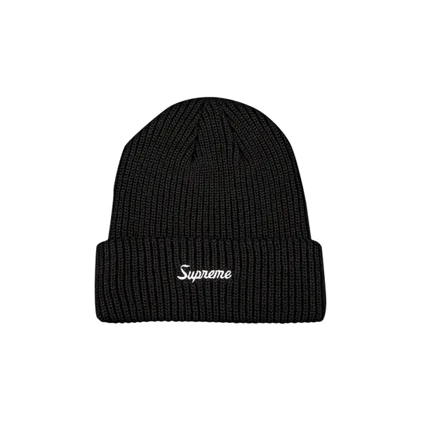 Supreme Loose Gauge Beanie - Black