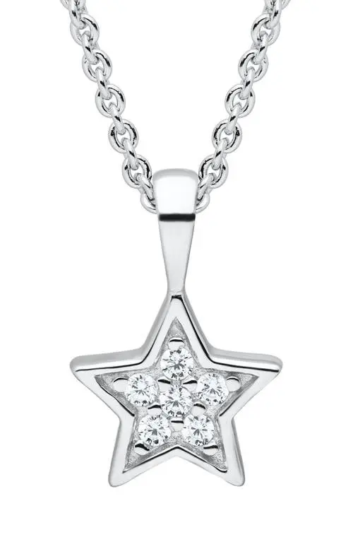 MIGNONETTE Sterling Pavé Star Pendant Necklace & Earrings Set