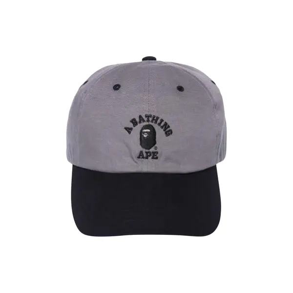 A BATHING APE College Panel Cap - Grey