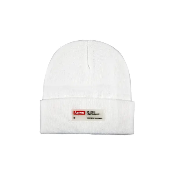 Supreme Clear Label Beanie - White