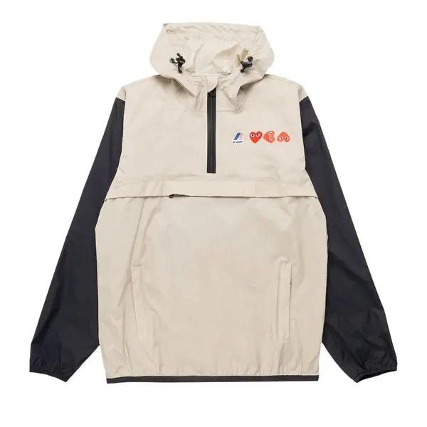 Play Comme Des Garcon X K-way Full Zip Hoodie
