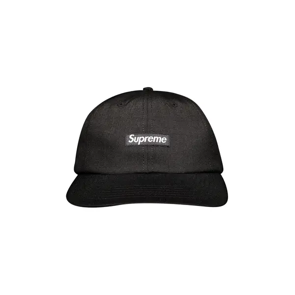 Supreme X Cordura Small Box 6-Panel - Black | Editorialist