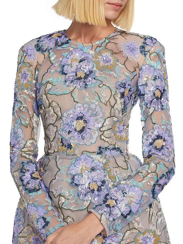 BRONX AND BRONCO Violet Embellished Mini Dress